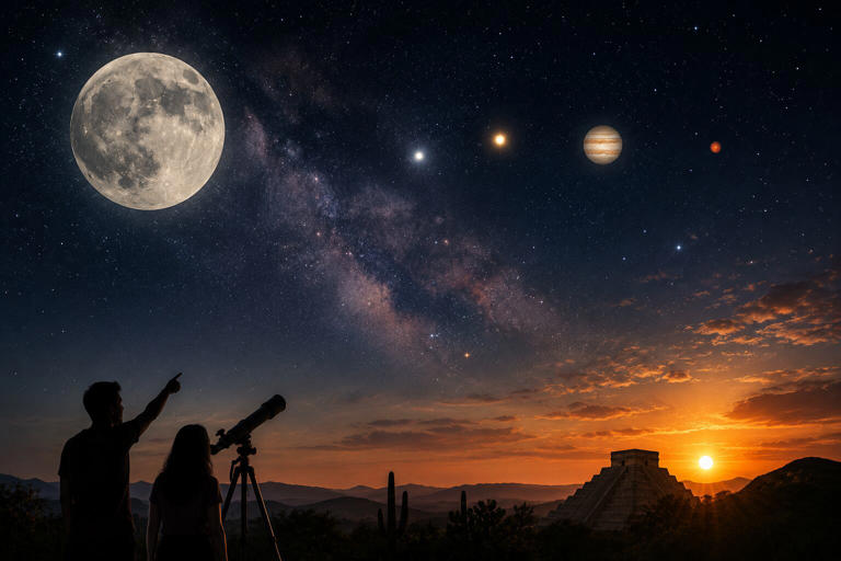 Eventos astronómicos de junio 2026: Luna llena, planetas visibles y ...
