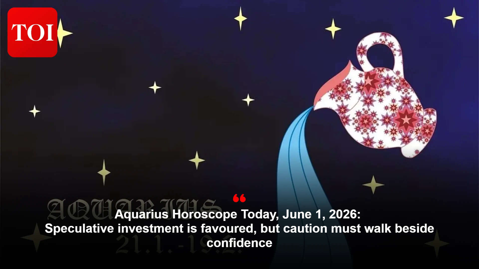 Aquarius horoscope today, June 1, 2026: Speculative investment is ...