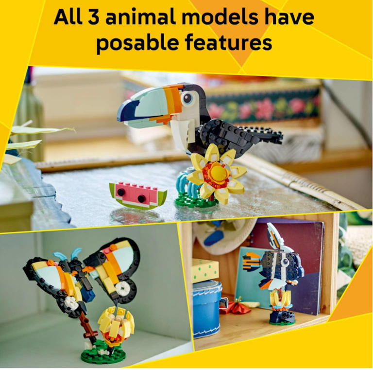 Discover Walmart's 225-piece toucan Lego set: Perfect gift for bird lovers!