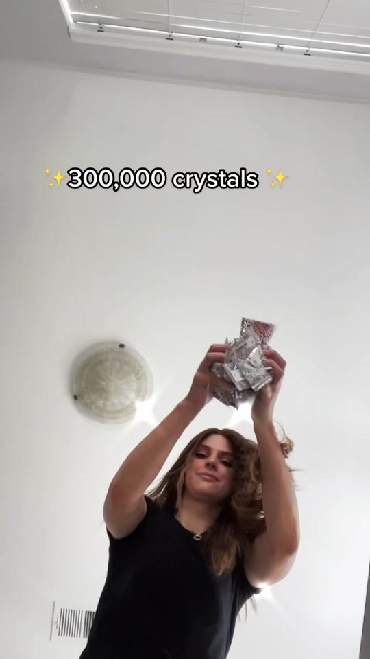 New crystal shipment unboxed, handmade SpongeBob art