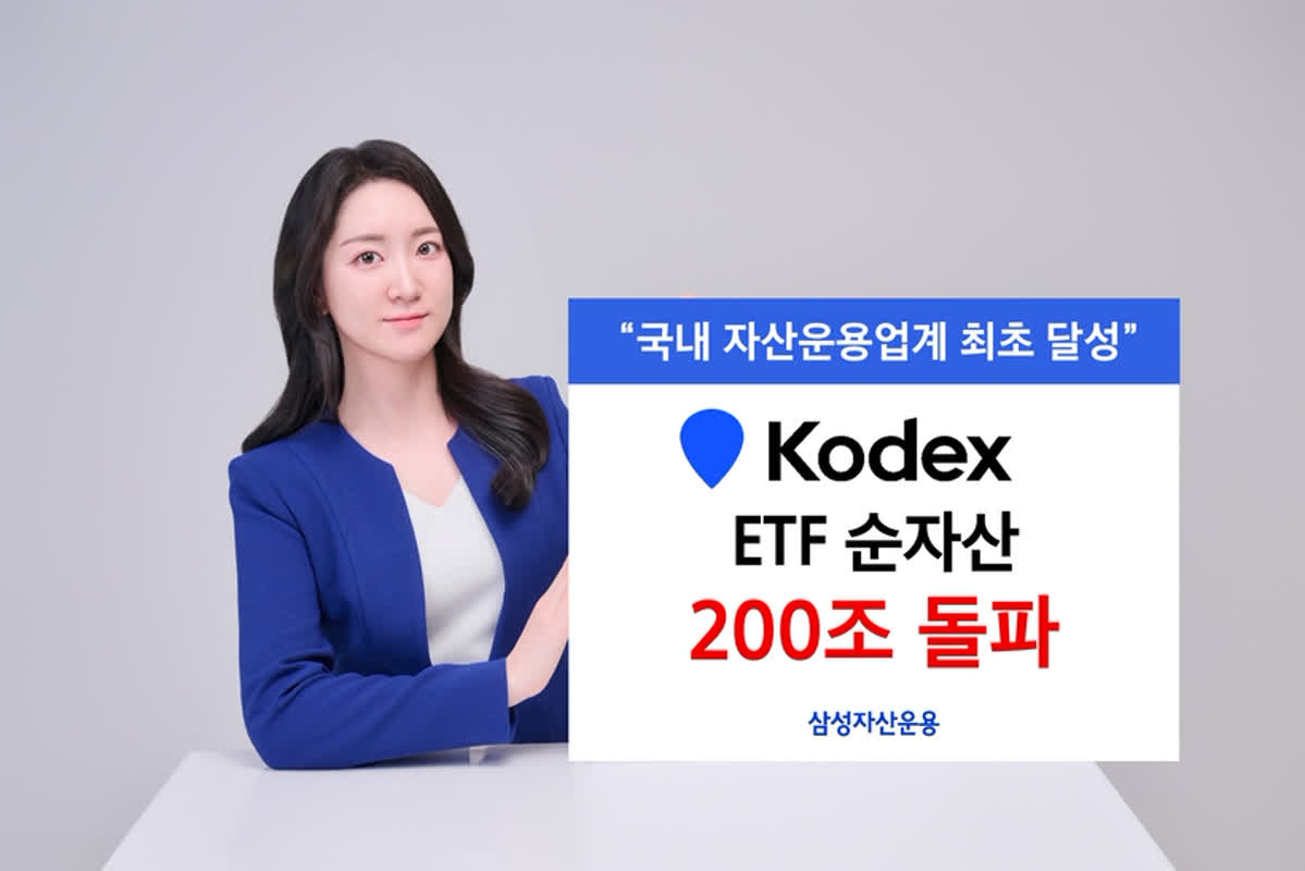 삼성 KODEX ETF 순자산 200조 돌파…국내 운용업계 첫 기록