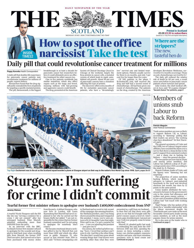 Scotland's papers: Sturgeon's 'tears on TV' and call for joint SNP inquiry