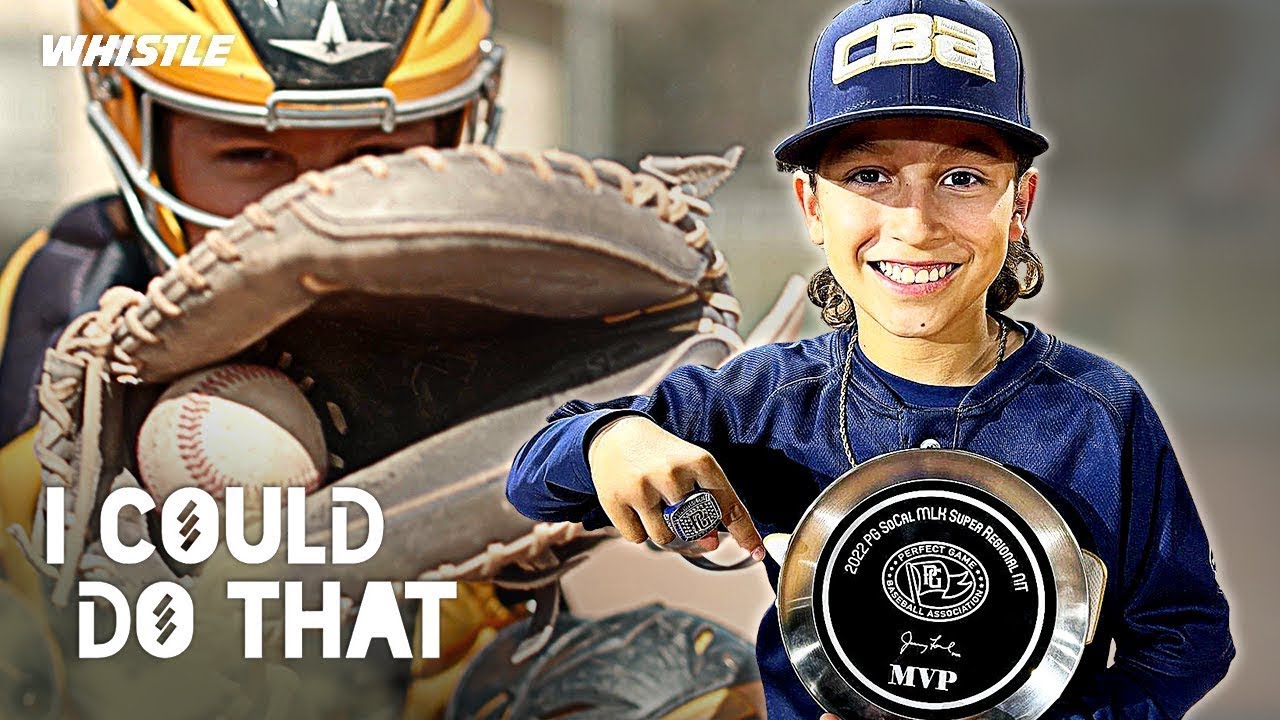 13-year-old baseball phenom vs. MLB catcher drills!