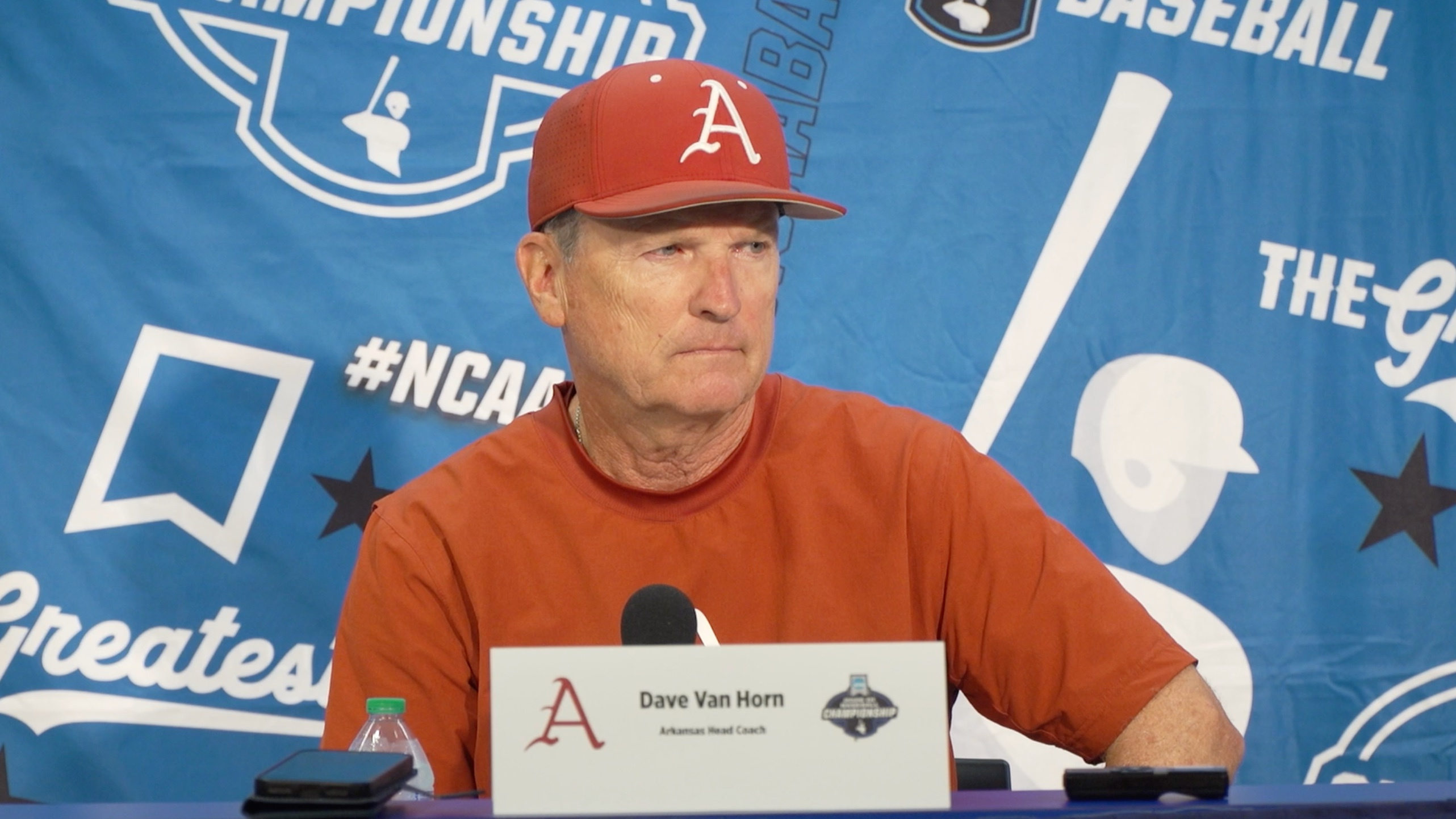 Watch: Dave Van Horn postgame – Kansas 13, Arkansas 10 (Lawrence Regional)