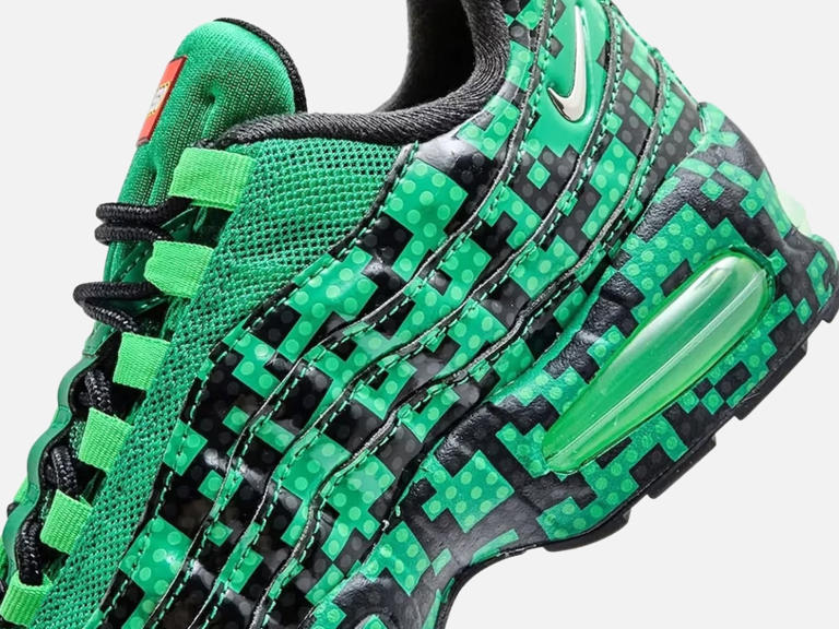 Lego’s Nike Air Max 95 ‘Lucky Green’ is a Minecraft Creeper for your feet