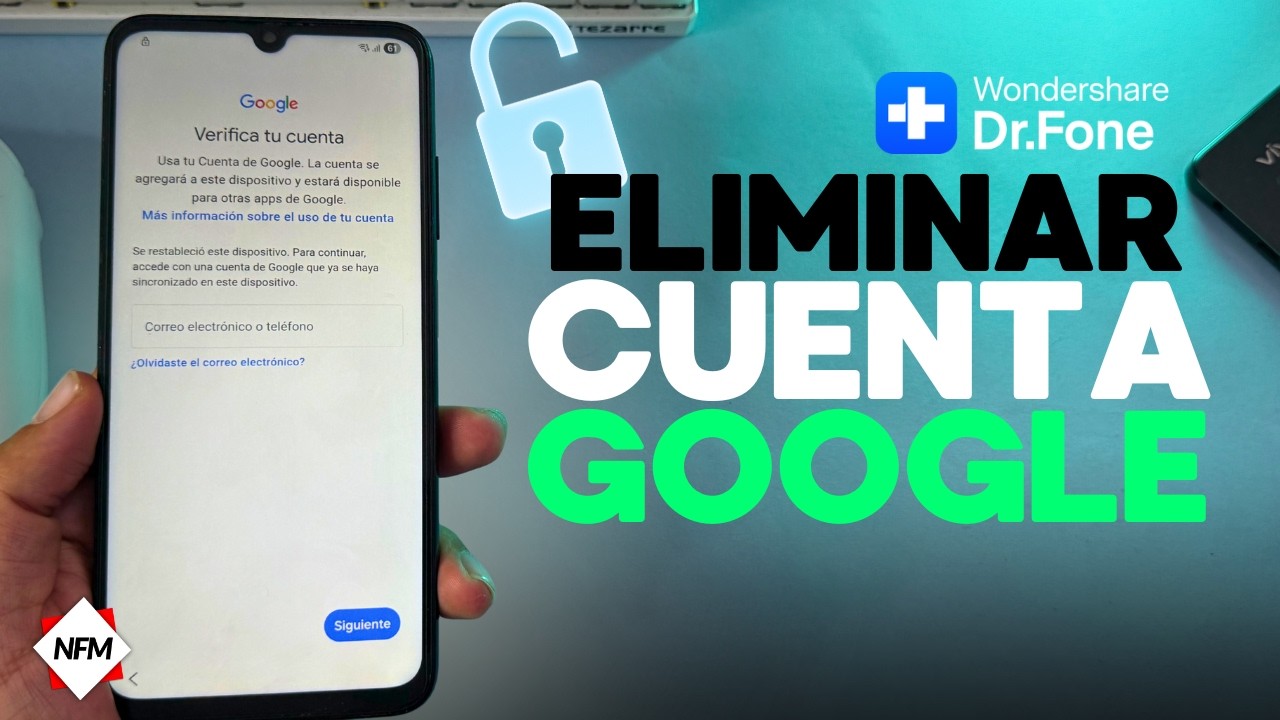 Elimina cuenta de Google en Samsung fácil 2026 con Dr.Fone