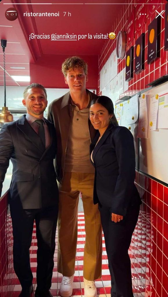 The Italian restaurant Jannik Sinner visited in Madrid earlier this season