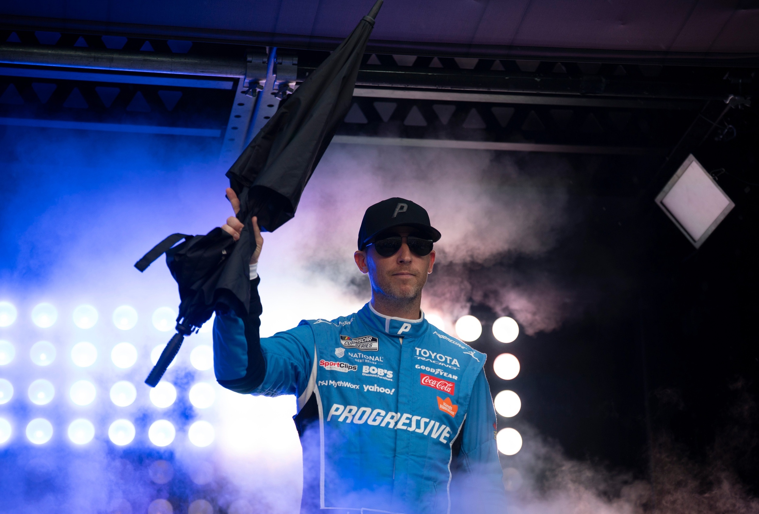 Denny Hamlin wins thrilling Cracker Barrel 400 over Christopher Bell ...