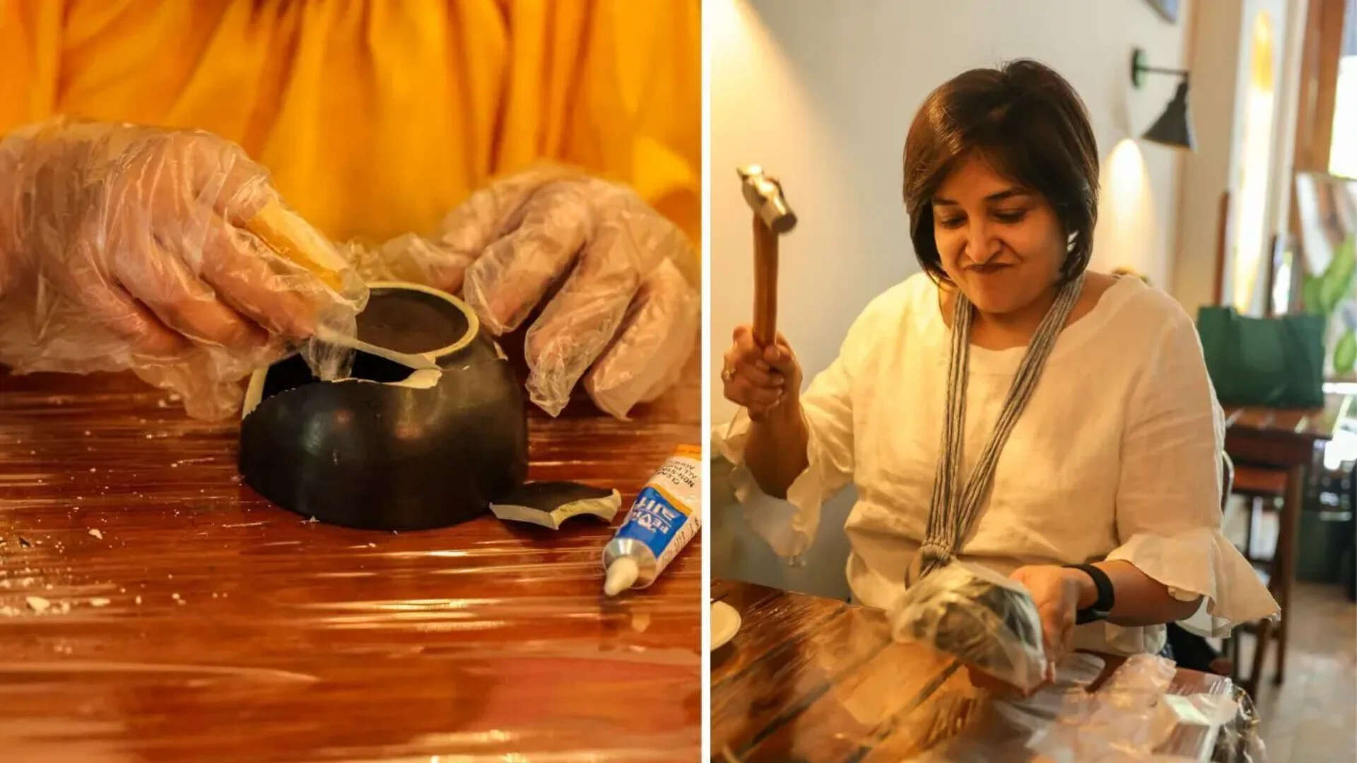 Smash, reflect, create with kintsugi workshop: When breaking down is ...