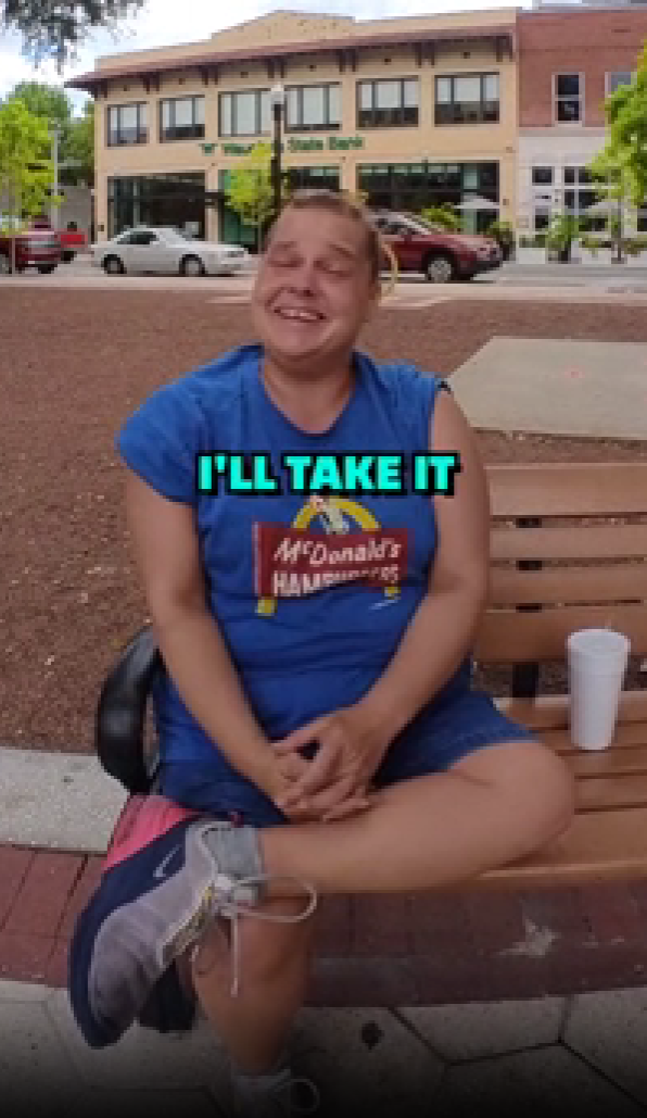 We made her day by helping someone in need