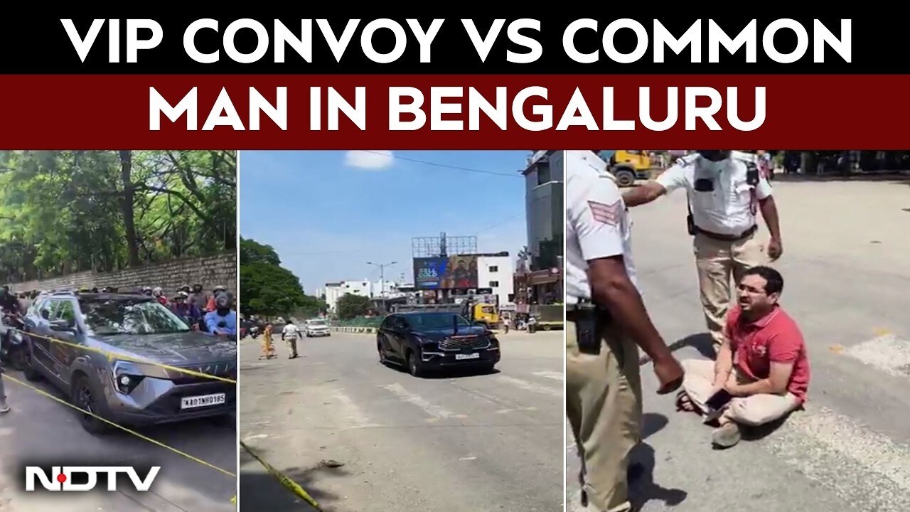 Bengaluru man protests governor's convoy after traffic halt delays ...