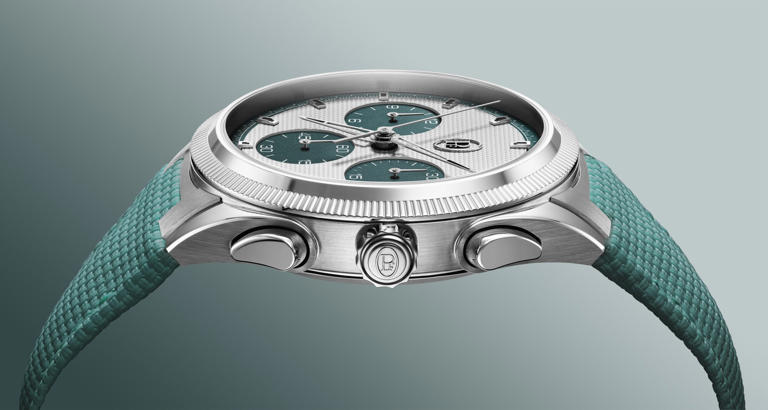 Parmigiani Fleurier帕瑪強尼Tonda PF Sport精鋼Silver Verzasca計時碼錶：山谷綠意盎然