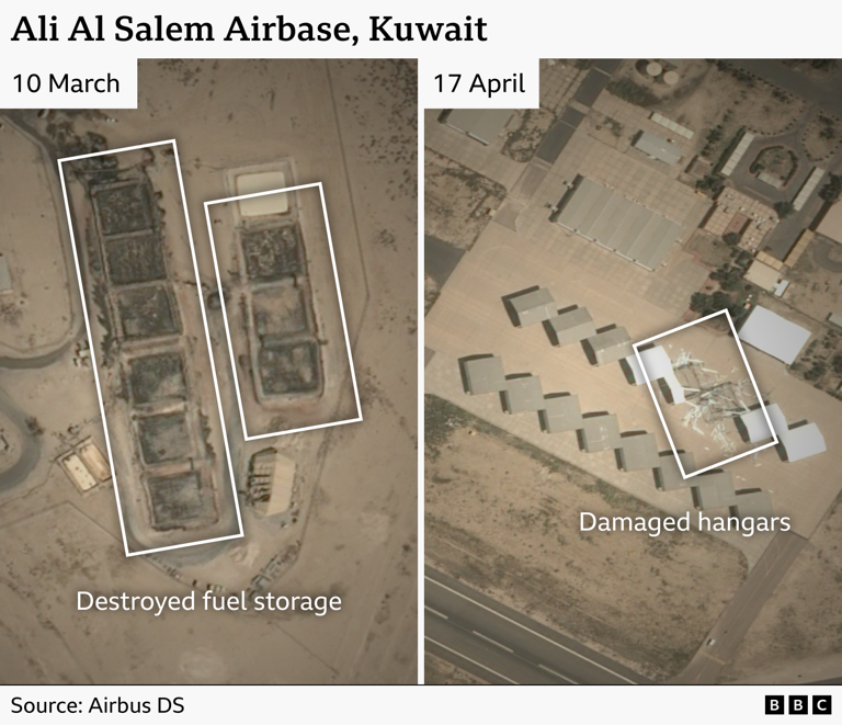 Iran attacks damage 20 US military sites since start of war, satellite ...