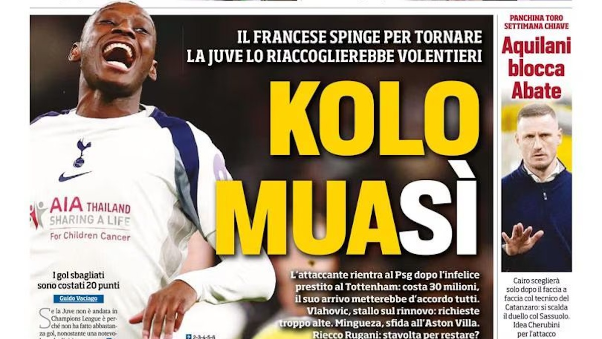 Rassegna stampa Juve: prime pagine quotidiani sportivi – 1 giugno
