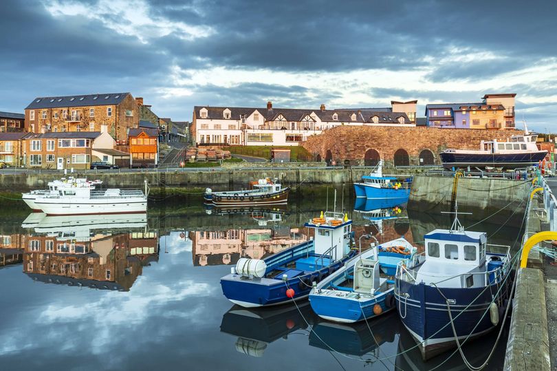 Beautiful UK seaside village with traditional feature dating back to 1843