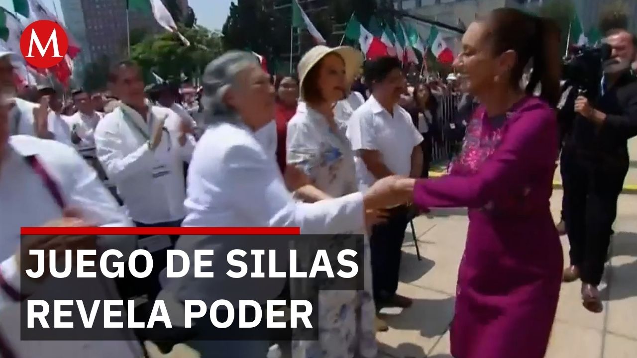 El juego de las sillas en eventos de Claudia Sheinbaum revela ...