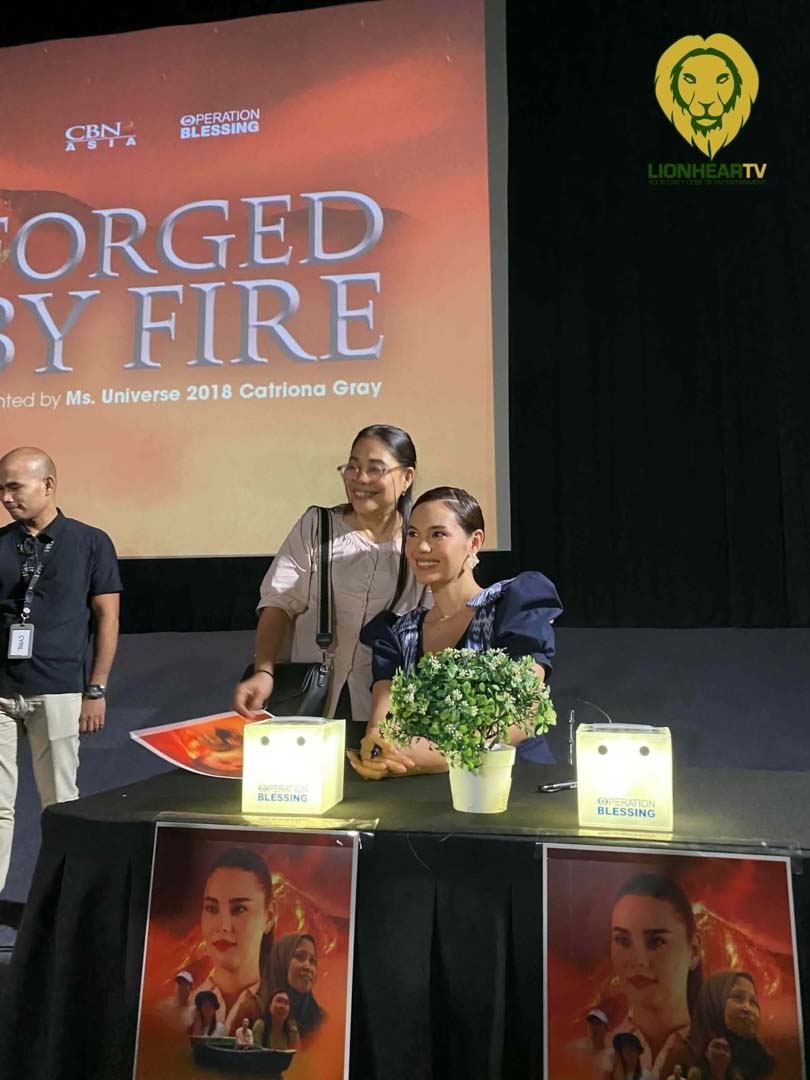 Catriona Gray moves audience to tears at 'Forged by Fire' premiere, as ...