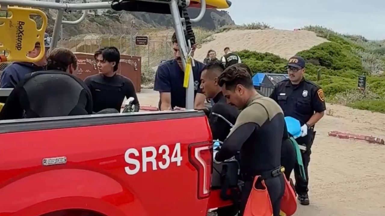 Sneaker wave sucks California fisherman out to sea