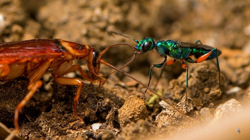 This nightmare wasp brainwashes its victims before eating them alive