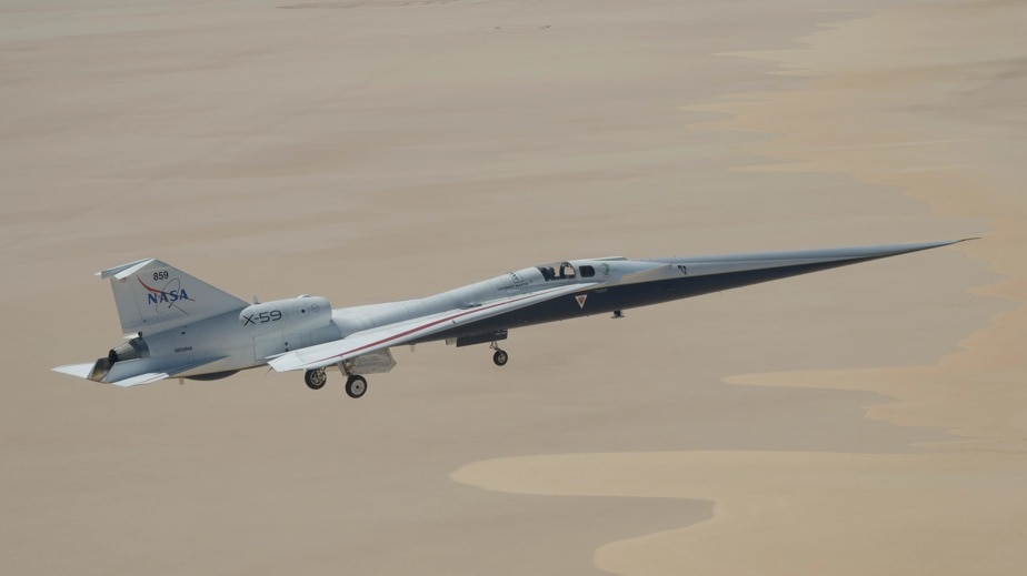 NASA's newly built X-59 jet set for first supersonic flight without the ...