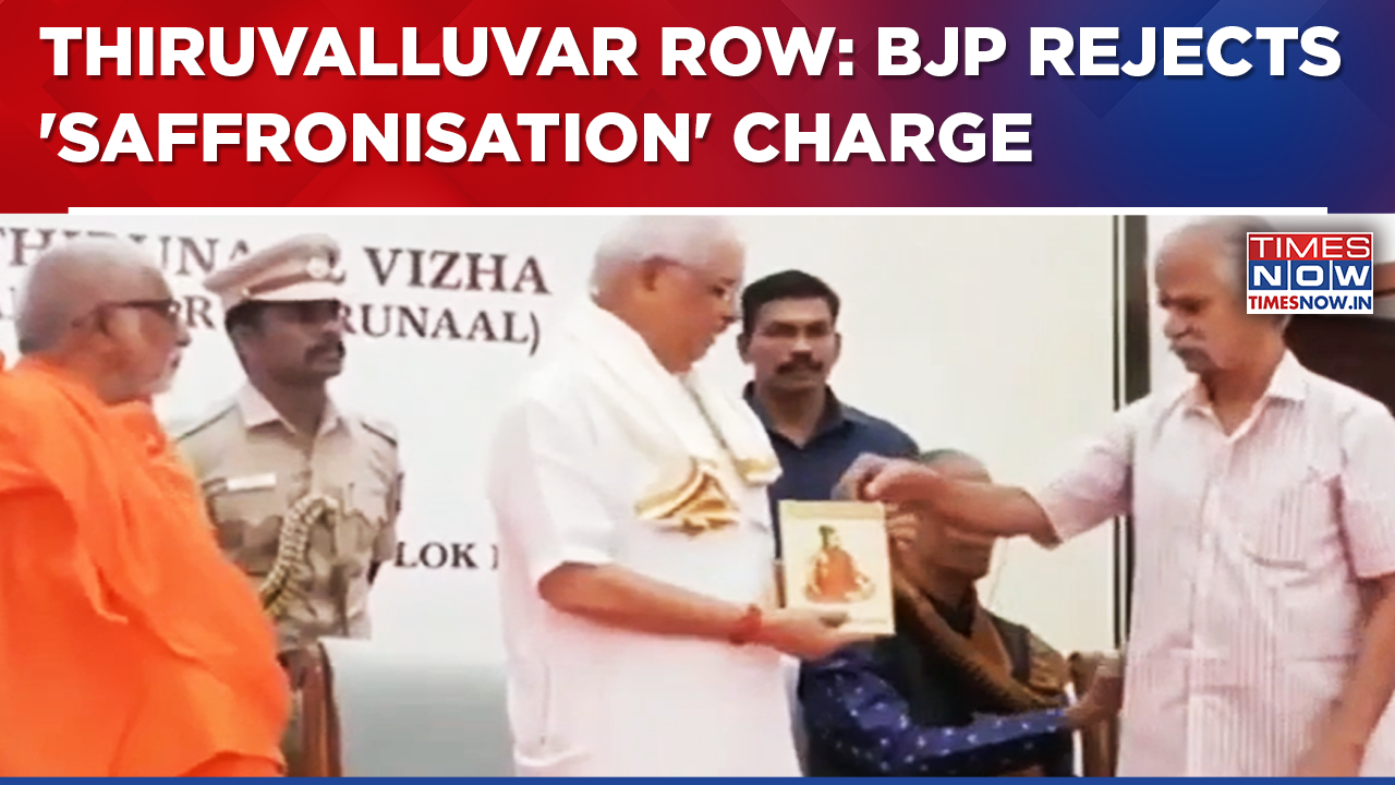 BJP defends Thiruvalluvar's saffron portrayal; DMK calls it 'cultural ...