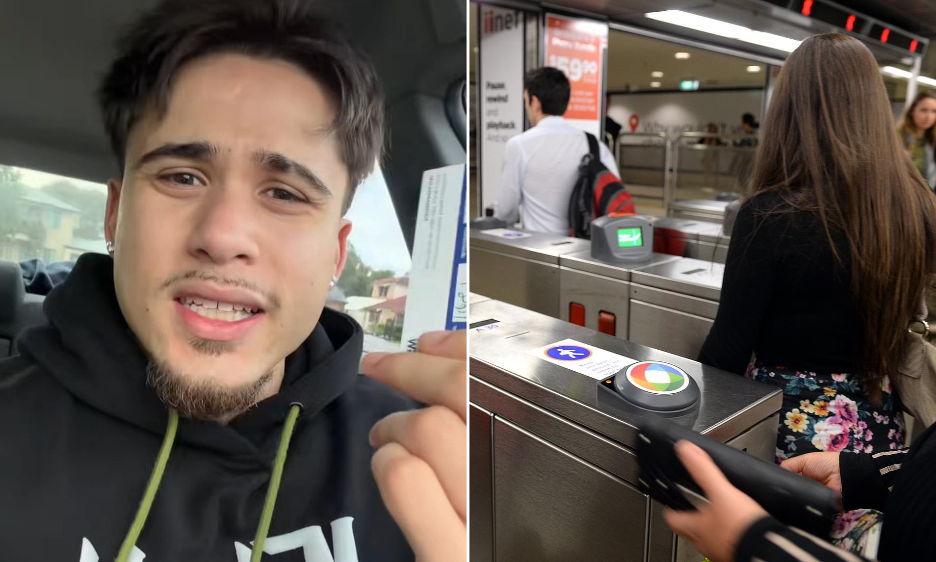 Aussie is slapped with a fine while riding public transport but blames ...