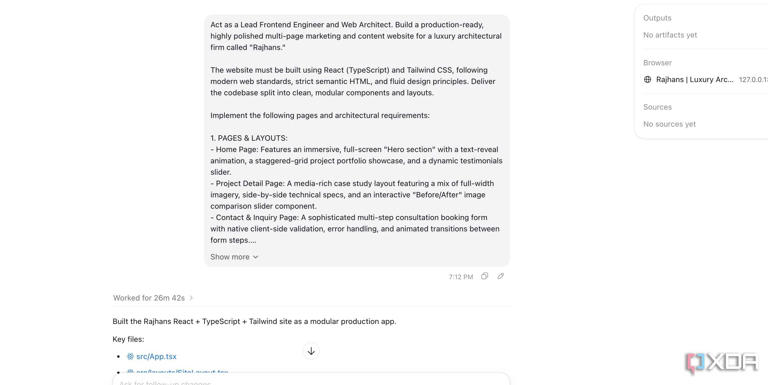 I created a complex website using Claude Code, Codex, and Google ...