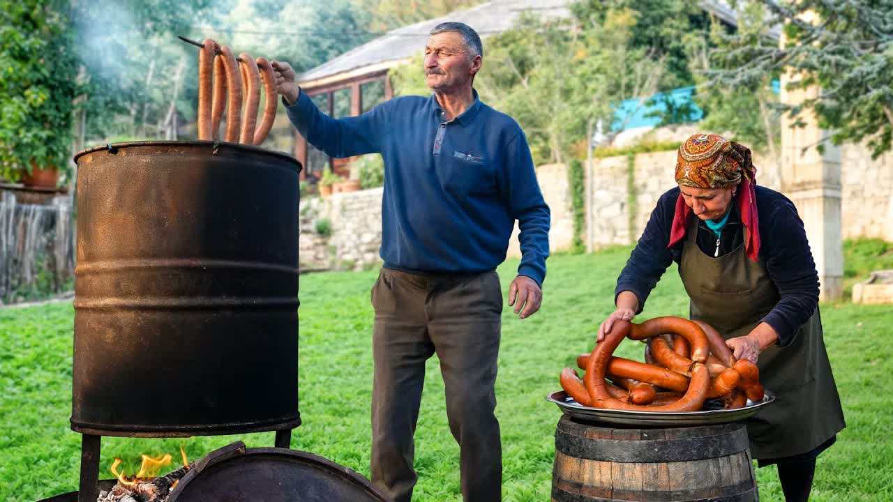 How fresh fish becomes traditional homemade sausages