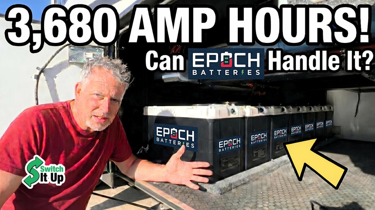 The biggest EPOCH lithium battery setup for off grid living or RV