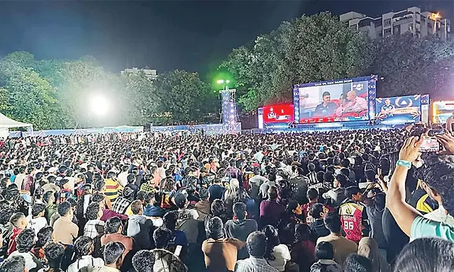 IPL: Match viewing at fan park in Mangaluru