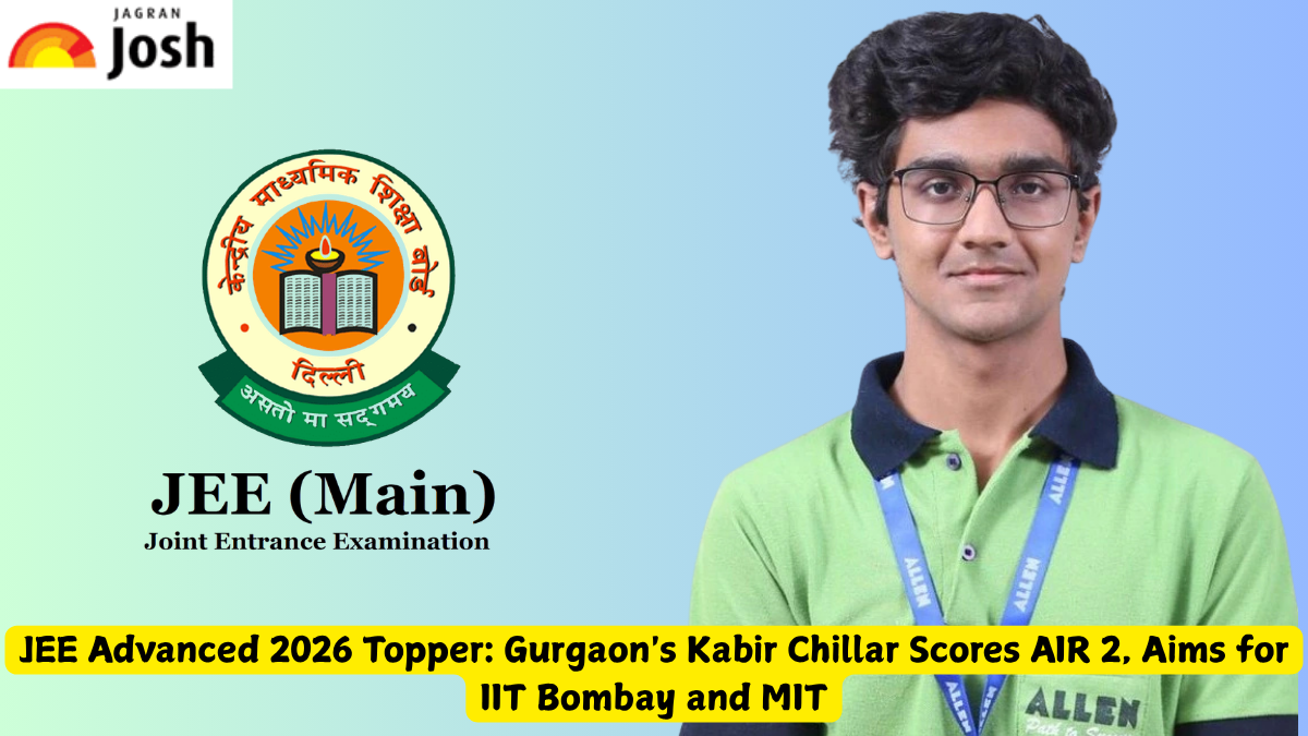 JEE Advanced 2026 topper: Gurgaon's Kabir Chillar secured AIR 2, aims ...