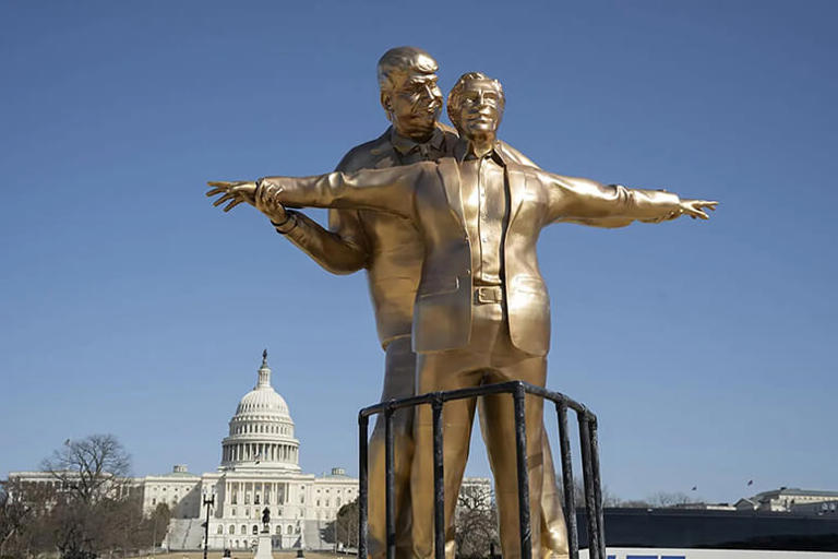 Bigly ornaments and sassy art take over DC