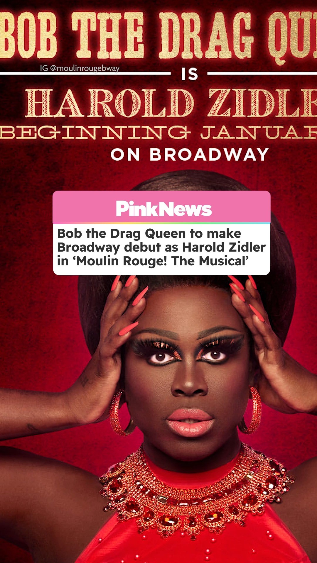 Bob the Drag Queen sashays to Broadway, making debut in Moulin Rouge ...