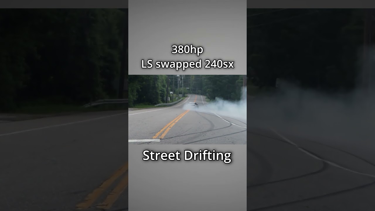 LS swapped 240SX street drifting