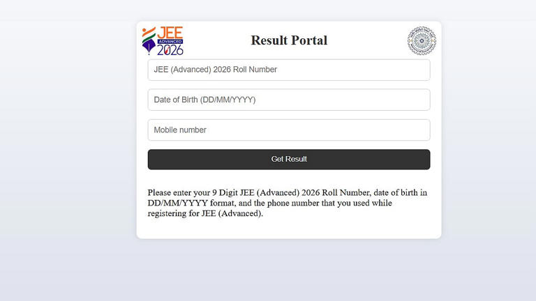JEE Advanced result 2026 declared; Shubham Kumar secures AIR 1