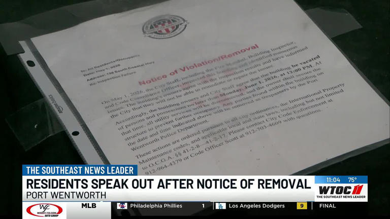 Port Wentworth residents displaced after building deemed unlivable