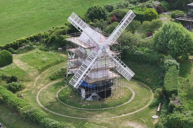 Famous pair of windmills closed for refurbishment works