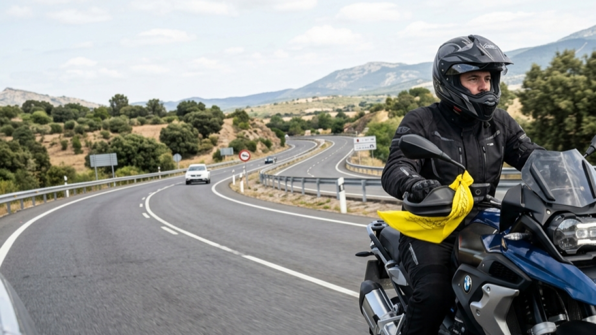 El significado del pañuelo amarillo que llevan atado algunos moteros en ...