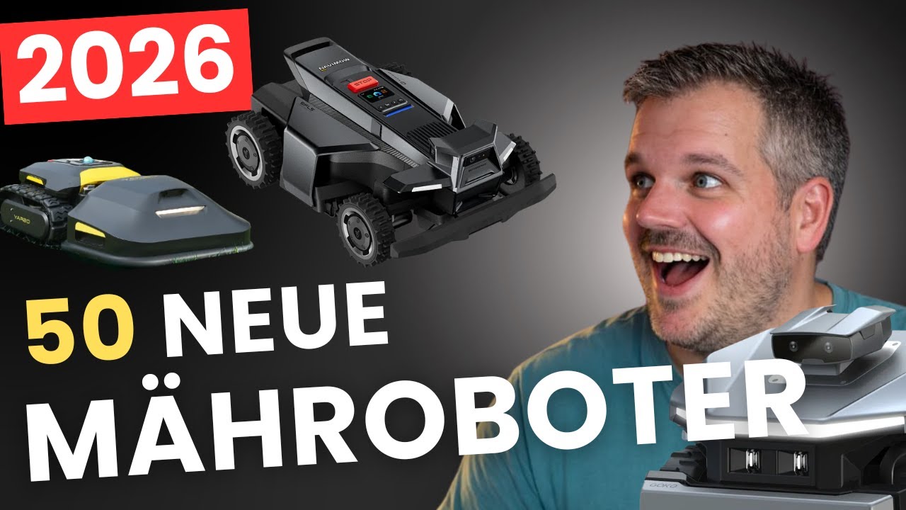 Alle neuen Rasenmähroboter 2026 erklärt von klein bis XXL