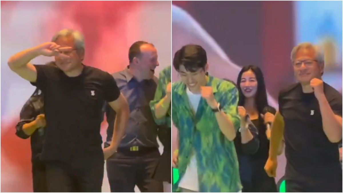 Nvidia CEO Jensen Huang's dance moves at Taiwan event have the internet ...