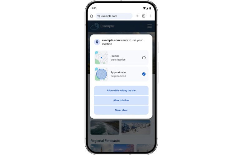 Chrome on Android will now let you share your approximate location