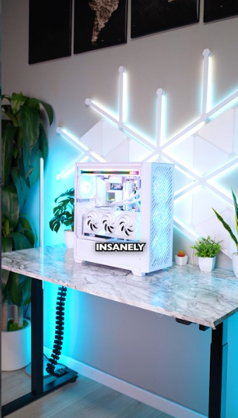 Cleanest all-white XPG gaming PC build that looks unreal