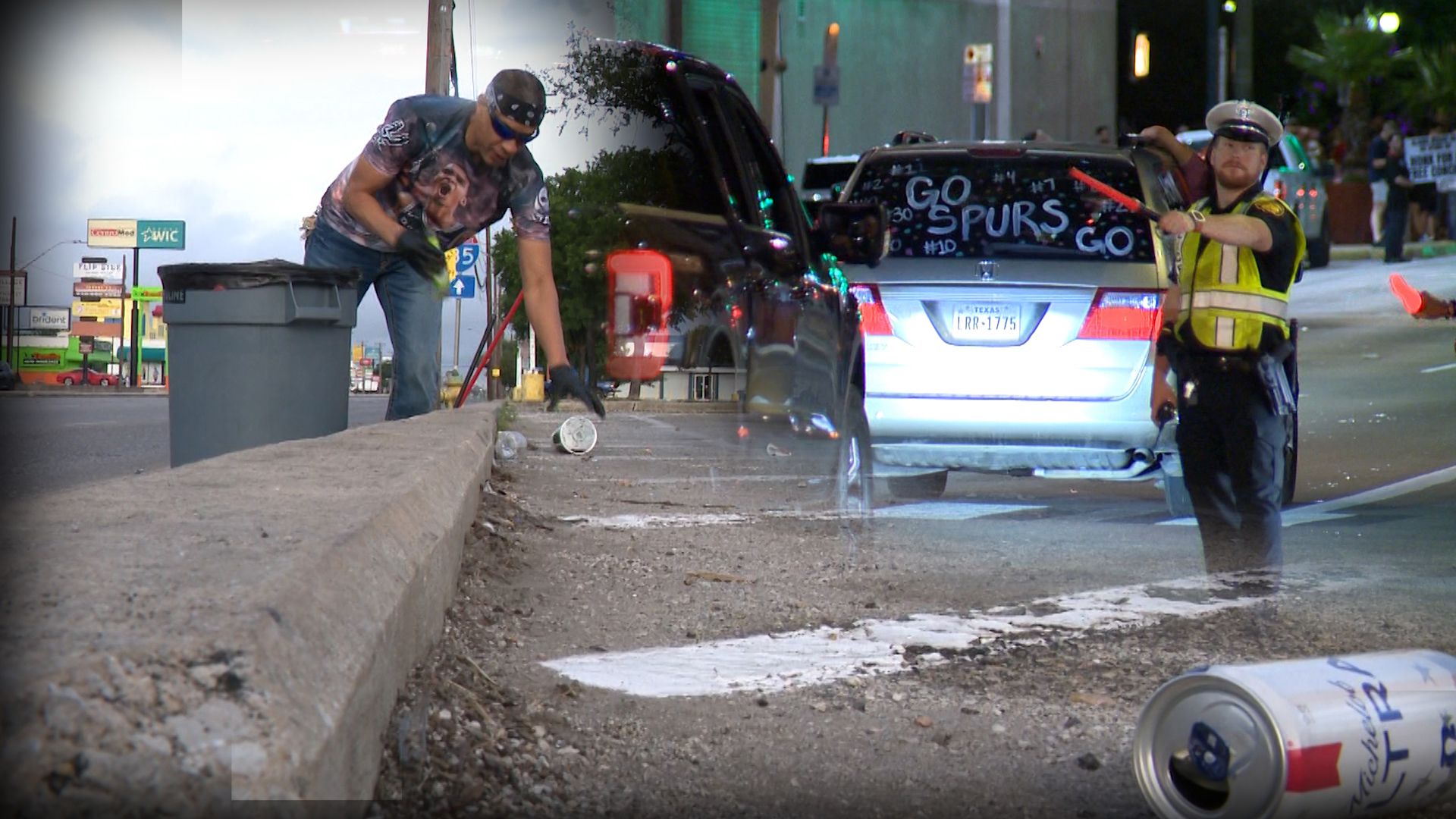 San Antonio volunteers clean up Southwest Military Drive after Spurs ...
