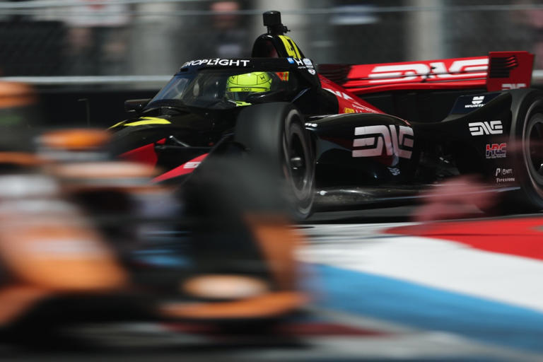 Mick Schumacher IndyCar podium shot ends in Detroit disappointment