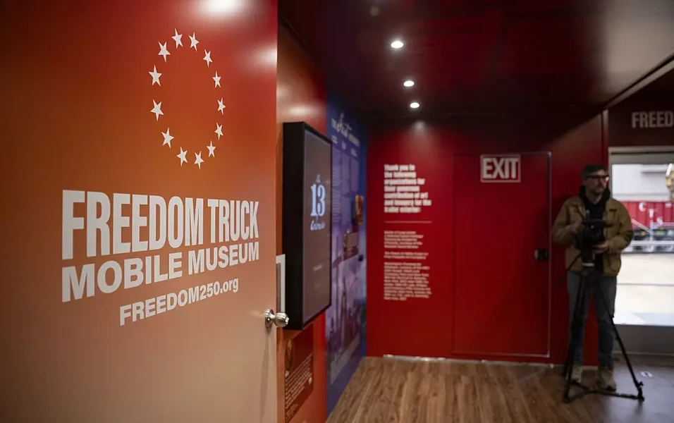 Freedom 250 mobile museum stops in Rockford