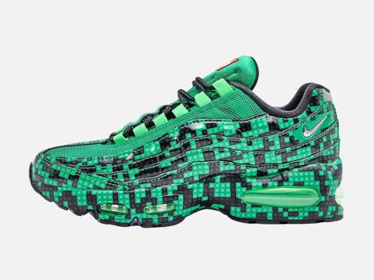 Lego’s Nike Air Max 95 ‘Lucky Green’ is a Minecraft Creeper for your feet
