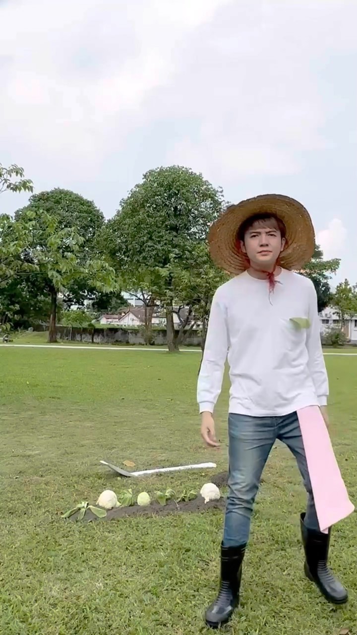 Digging, digging, digging – a real-life version of vegetable farming