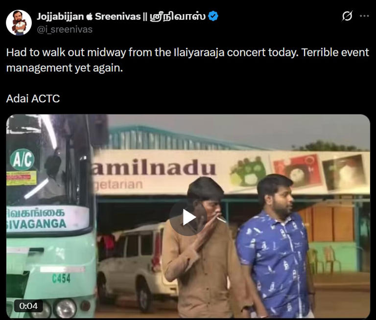 Poor audio, poop-covered seats: Angry Ilaiyaraaja fans allege concert ...