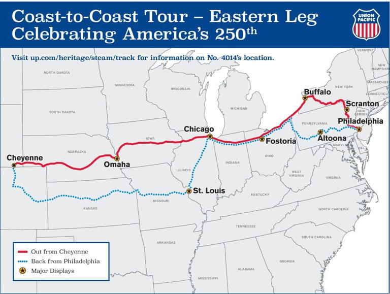 'Big Boy' train kicks off America 250 tour. See it this week in Illinois