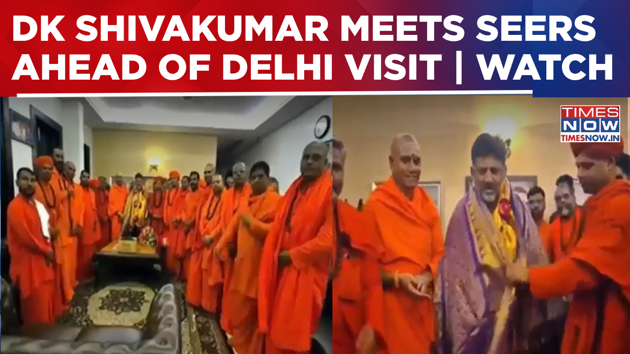 DKS seeks blessings from seers ahead of key Delhi meet; cabinet talks ...